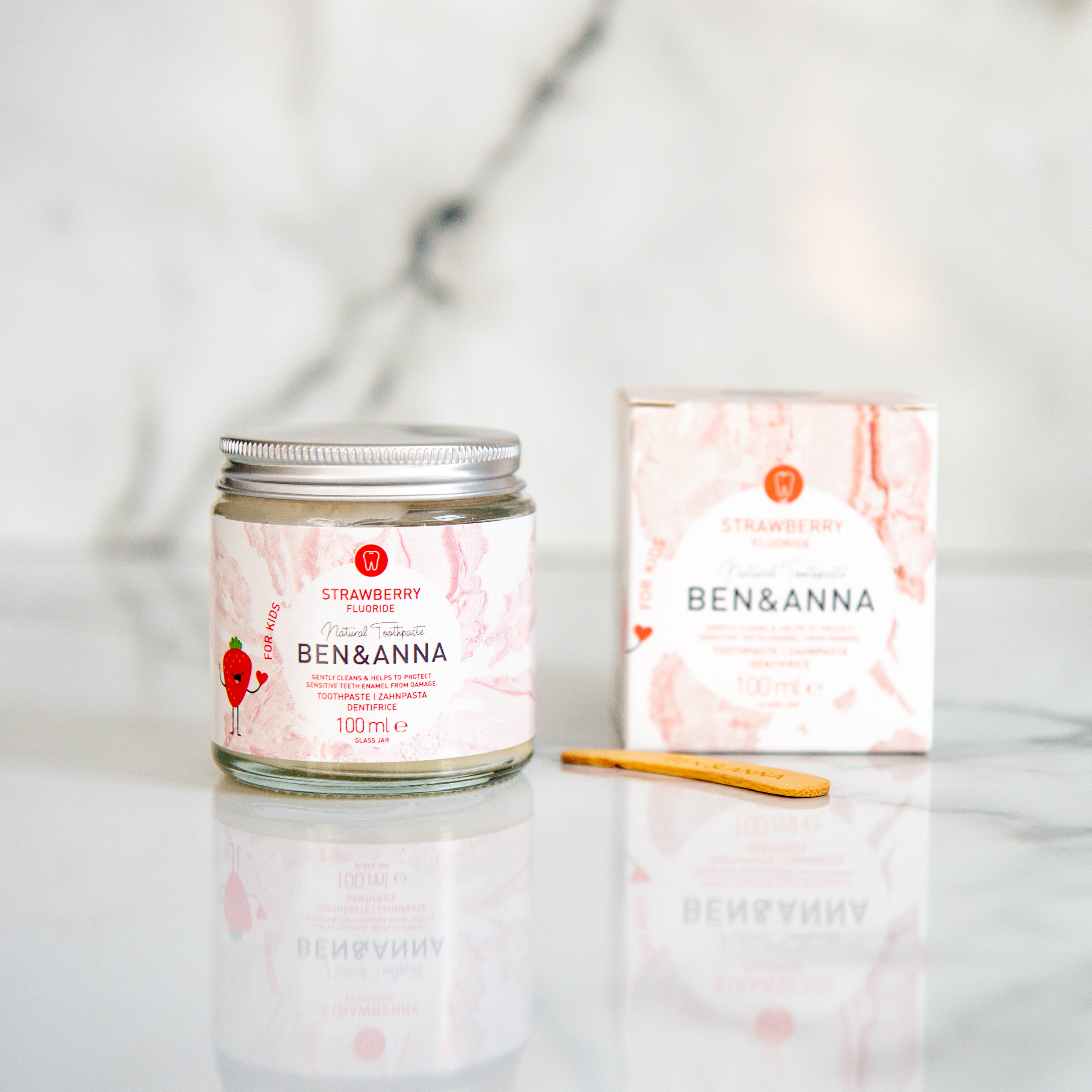 Strawberry Toothpaste with Fluoride | Life Before Plastic