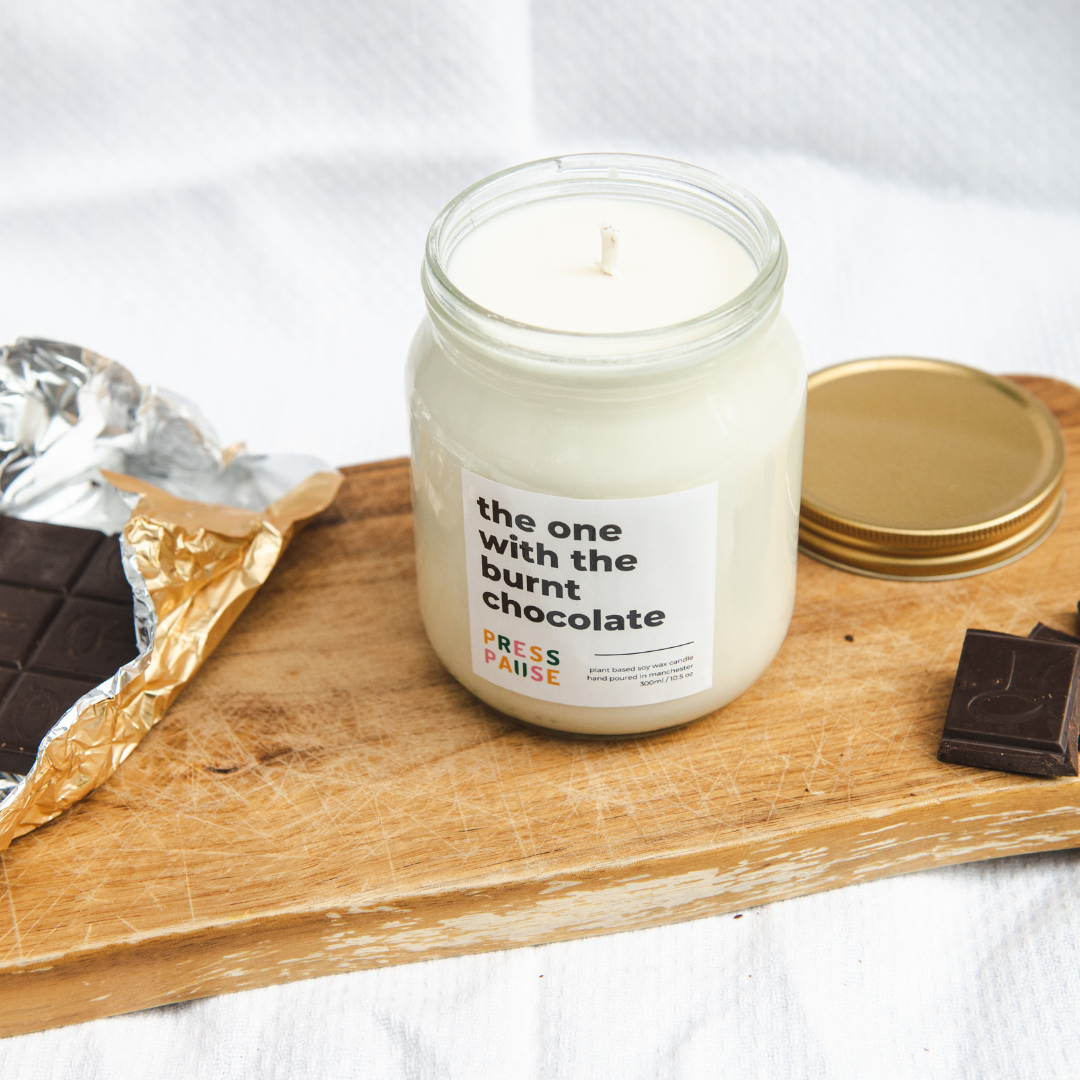 The One With Burnt Chocolate | Soy Wax Candle | Chocolate | Press Pause ...